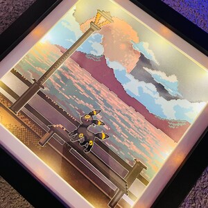 WILD UMBREON APPEARED Pokemon Framed 3D Paper Art Shadow Box - Etsy