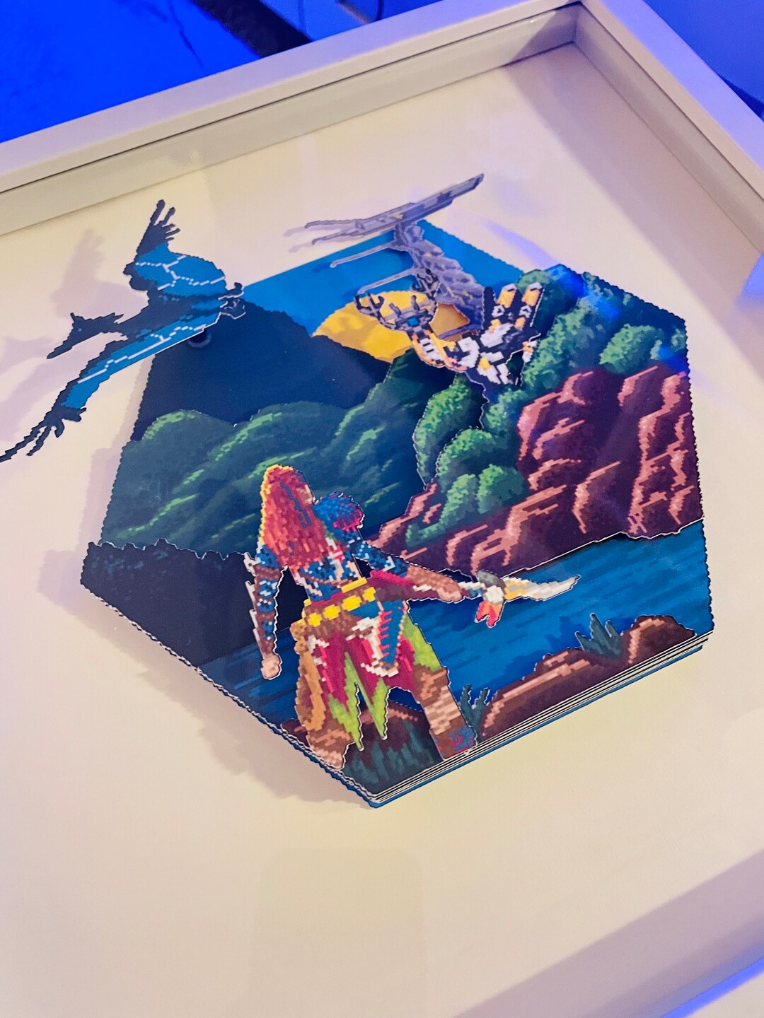 HORIZON FORBIDDEN WEST 30x30 Framed Video Game 3D Paper Art Shadow Box ...