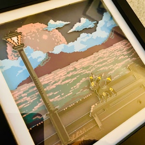 WILD UMBREON APPEARED Pokemon Framed 3D Paper Art Shadow Box - Etsy