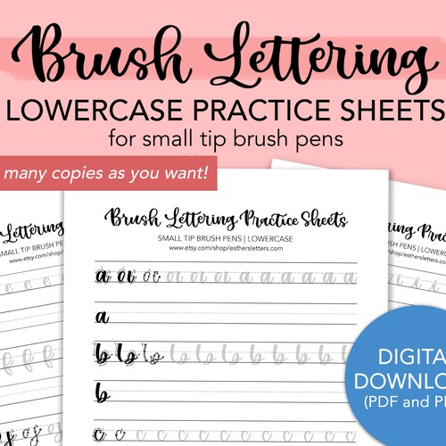 260 Practice Words for Calligraphy Brush Lettering - Etsy