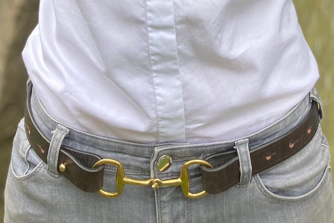 Horse Bit Belt Leather Belt Horse Bit Belt Buckle Equestrian Gift Horse ...
