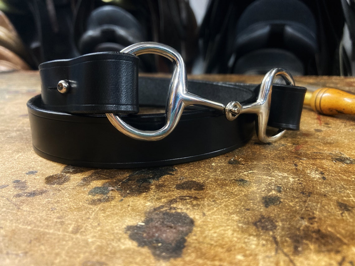 Horse Bit Belt Leather Belt Horse Bit Belt Buckle Equestrian Gift Horse ...
