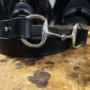 Horse Bit Belt | Leather Belt | Horse Bit Belt Buckle | Equestrian Gift ...