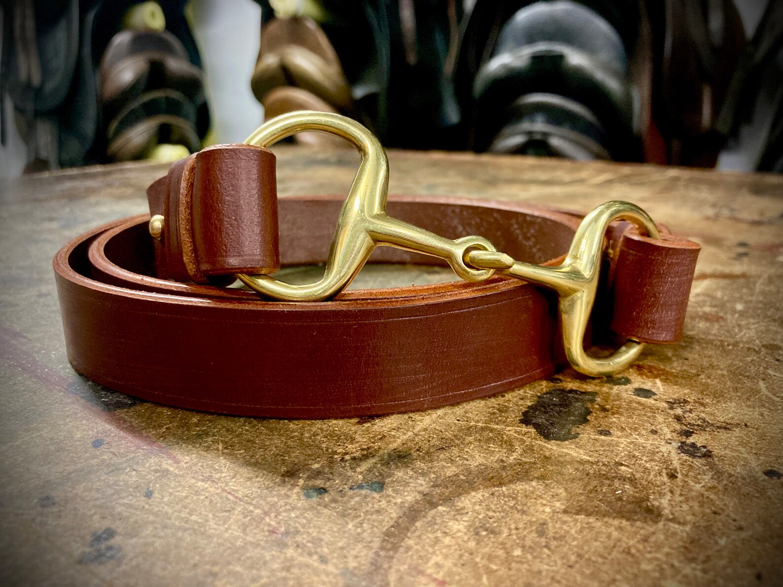 Horse Bit Belt Leather Belt Horse Bit Belt Buckle Equestrian Gift Horse ...