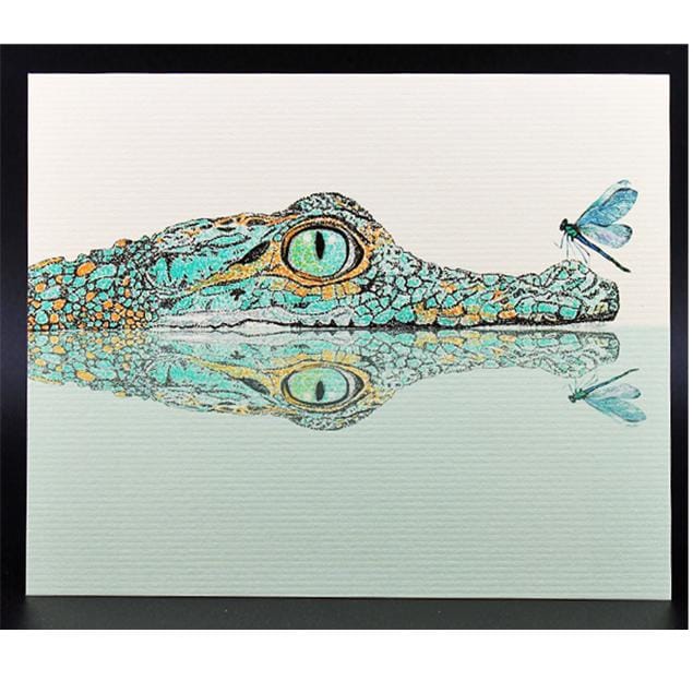 Alligator and Friend/blank Inside Card/all Cards Fits Into a 5"x 7 ...