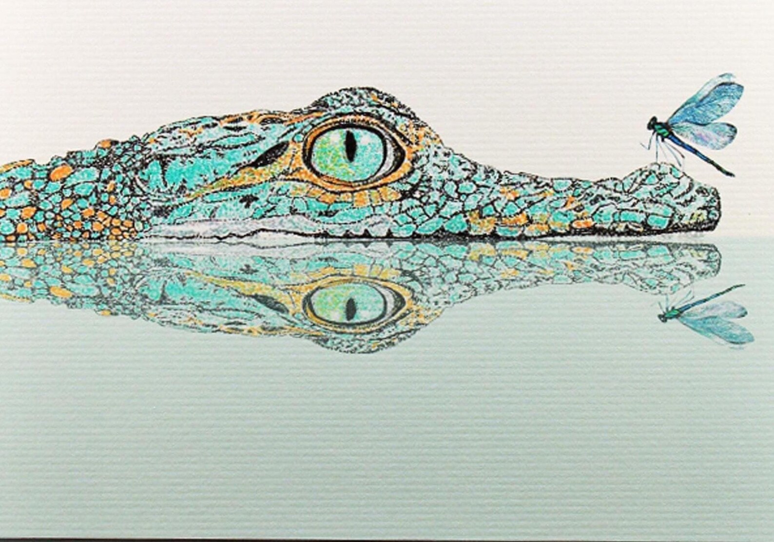Alligator and Friend/blank Inside Card/all Cards Fits Into a 5"x 7 ...