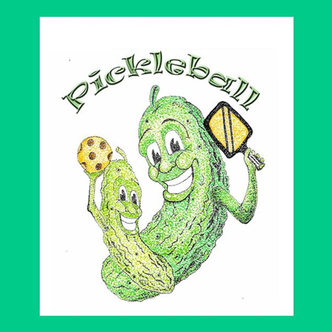 Pickle Ball/pickle Card/pickle Ball Funny/pickle Ball Blank Inside Card ...