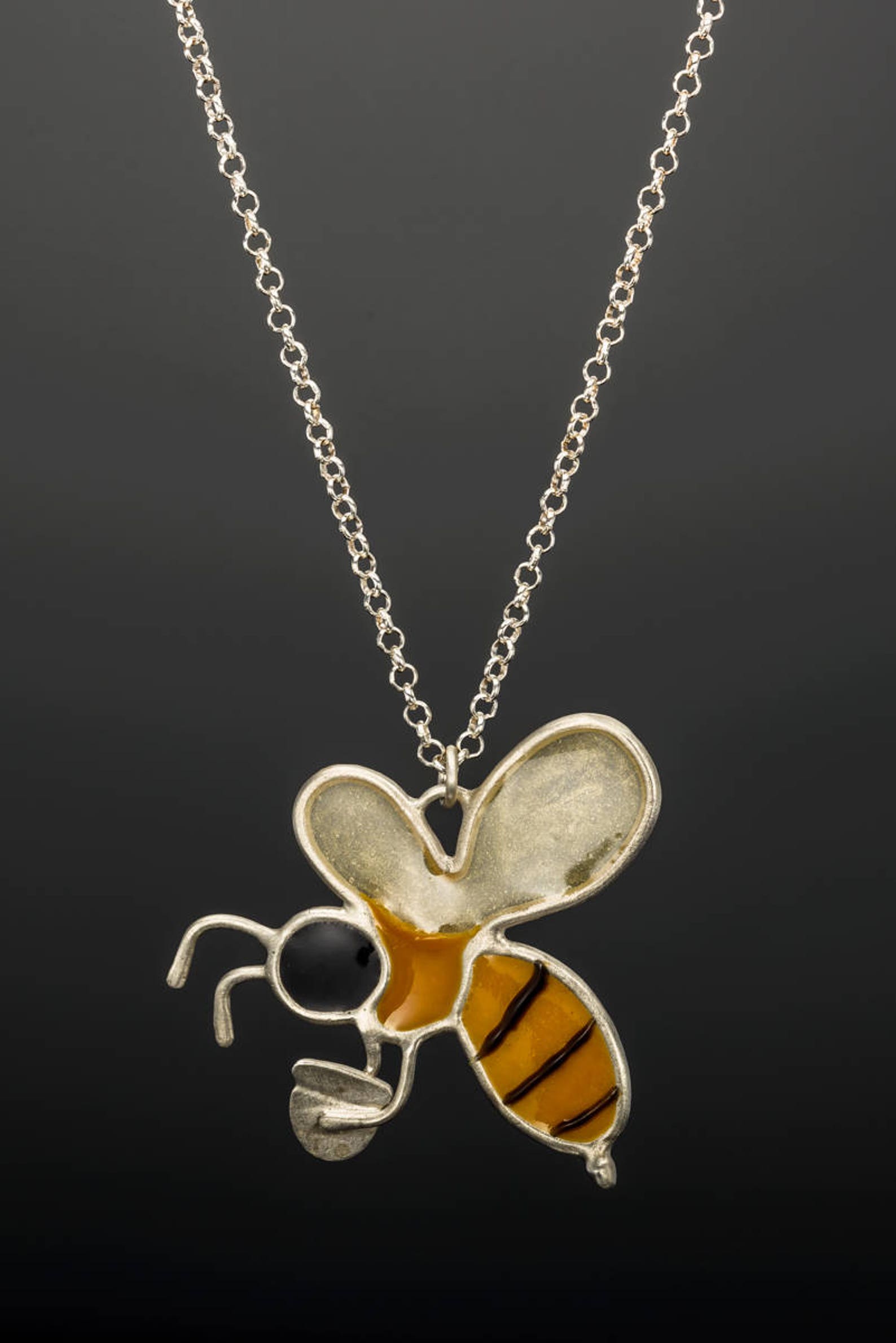 Bee Necklace Necklace for Women Bumble Bee Pendant Necklace - Etsy