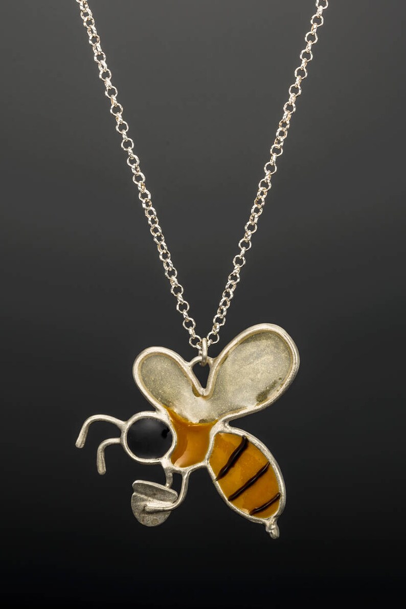 Bee Necklace Necklace for Women Bumble Bee Pendant Necklace - Etsy