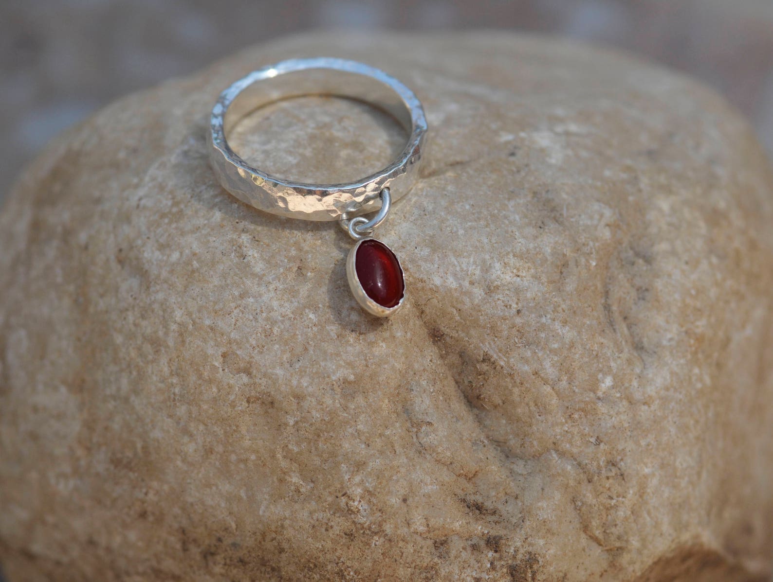 Dangle Ring Silver Stone Ring Boho Ring Silver Gemstone - Etsy