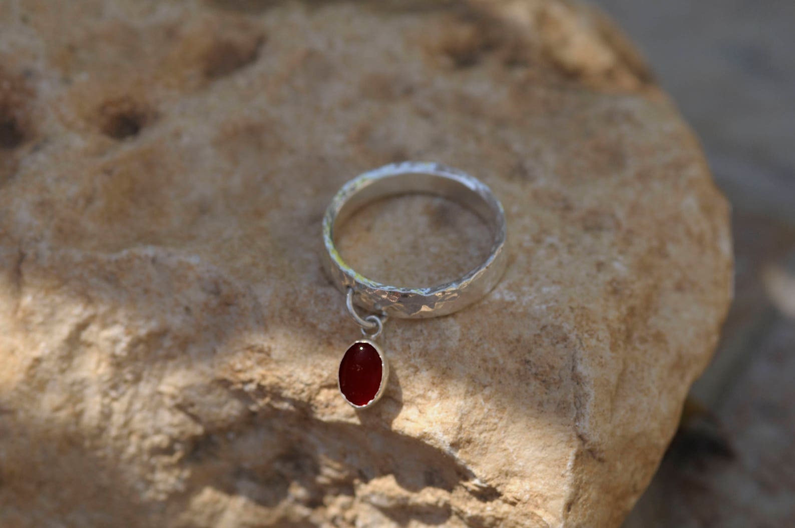 Dangle Ring Silver Stone Ring Boho Ring Silver Gemstone - Etsy