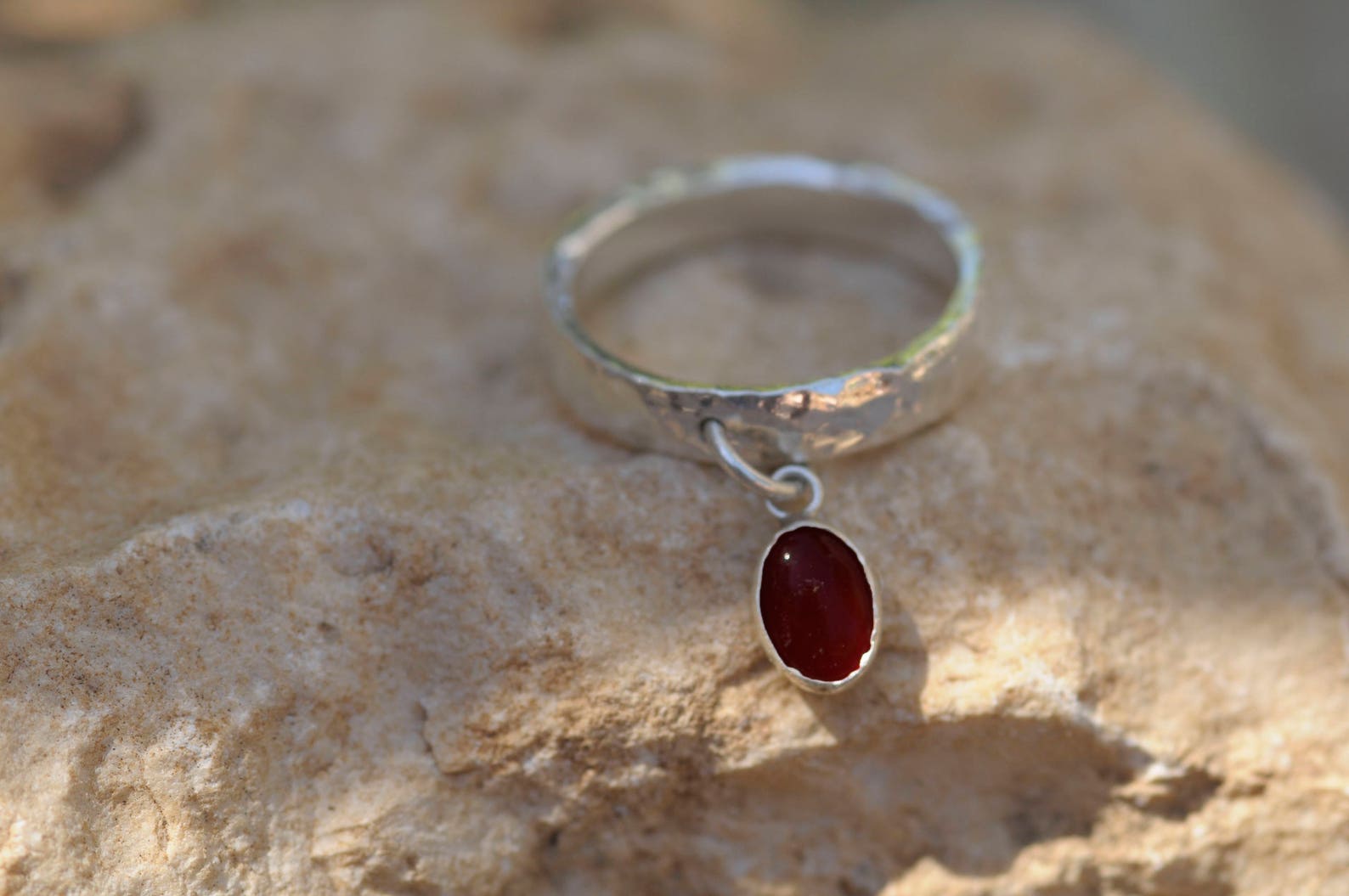 Dangle Ring Silver Stone Ring Boho Ring Silver Gemstone - Etsy