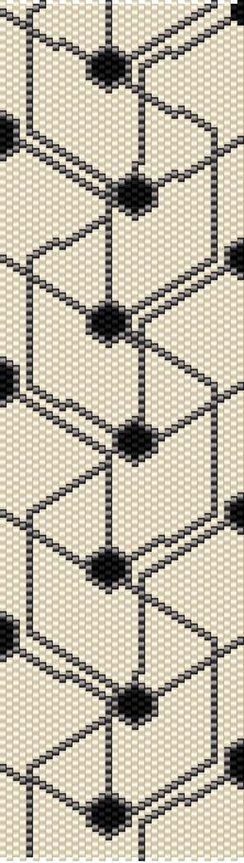 Geo Web Peyote Bracelet Pattern Odd Count - Etsy