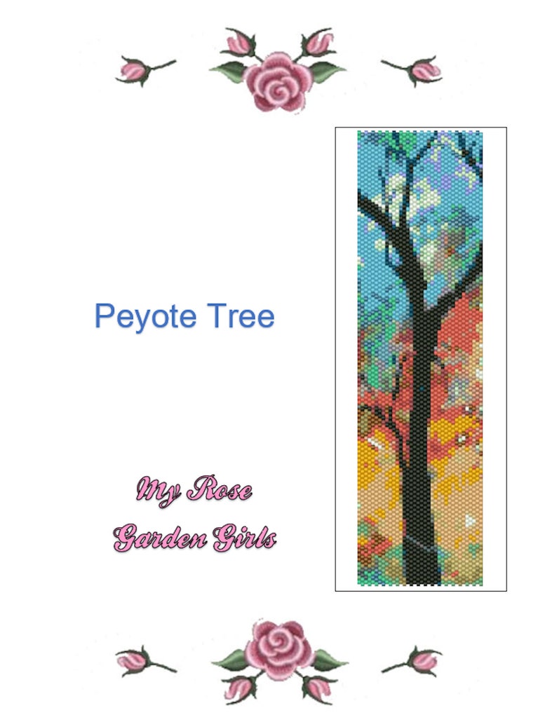 Tree Peyote Bracelet Pattern Even Count - Etsy Tree Peyote Bracelet Pattern Even Count - Etsy