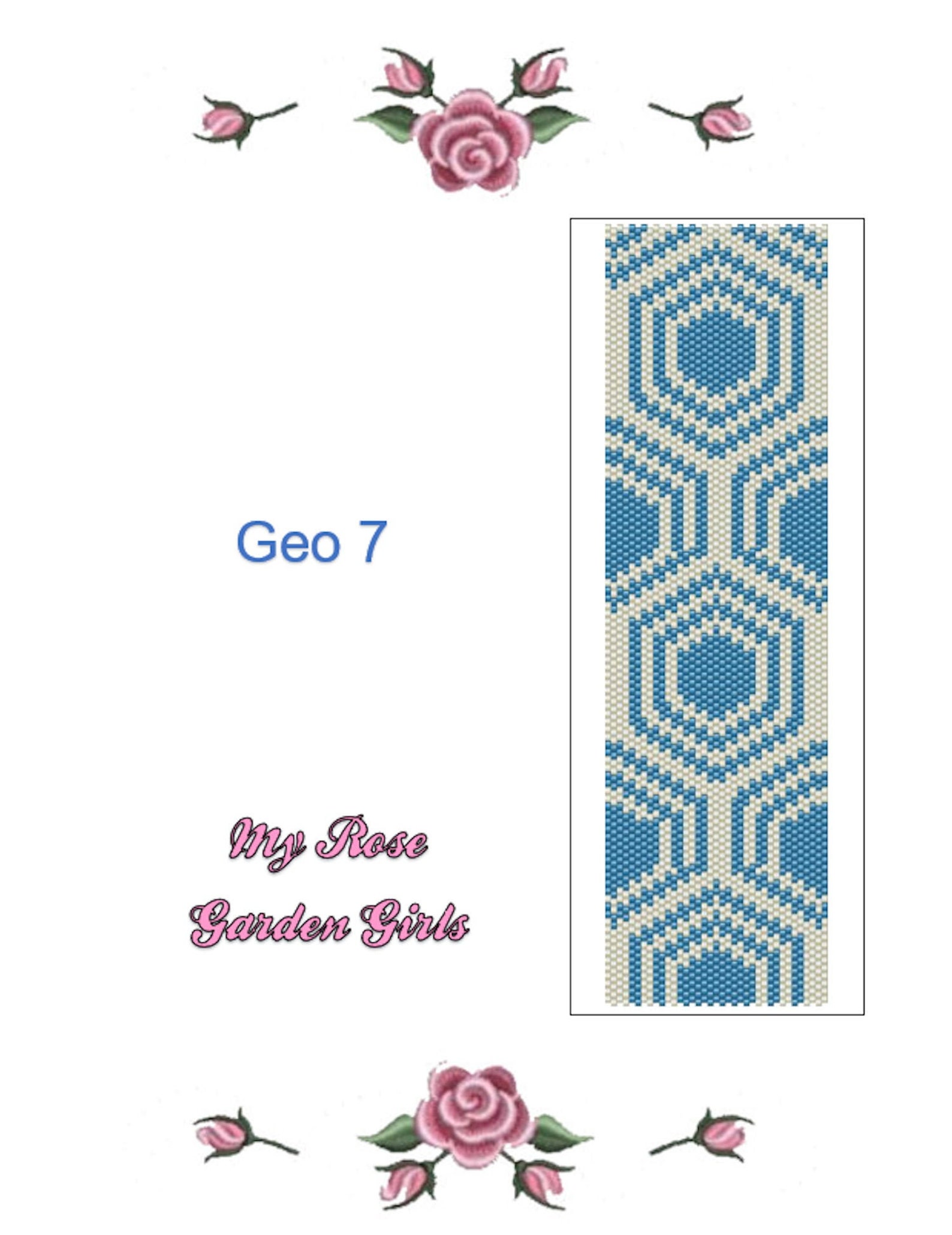 Geo 7 Peyote Bracelet Pattern Odd Count - Etsy