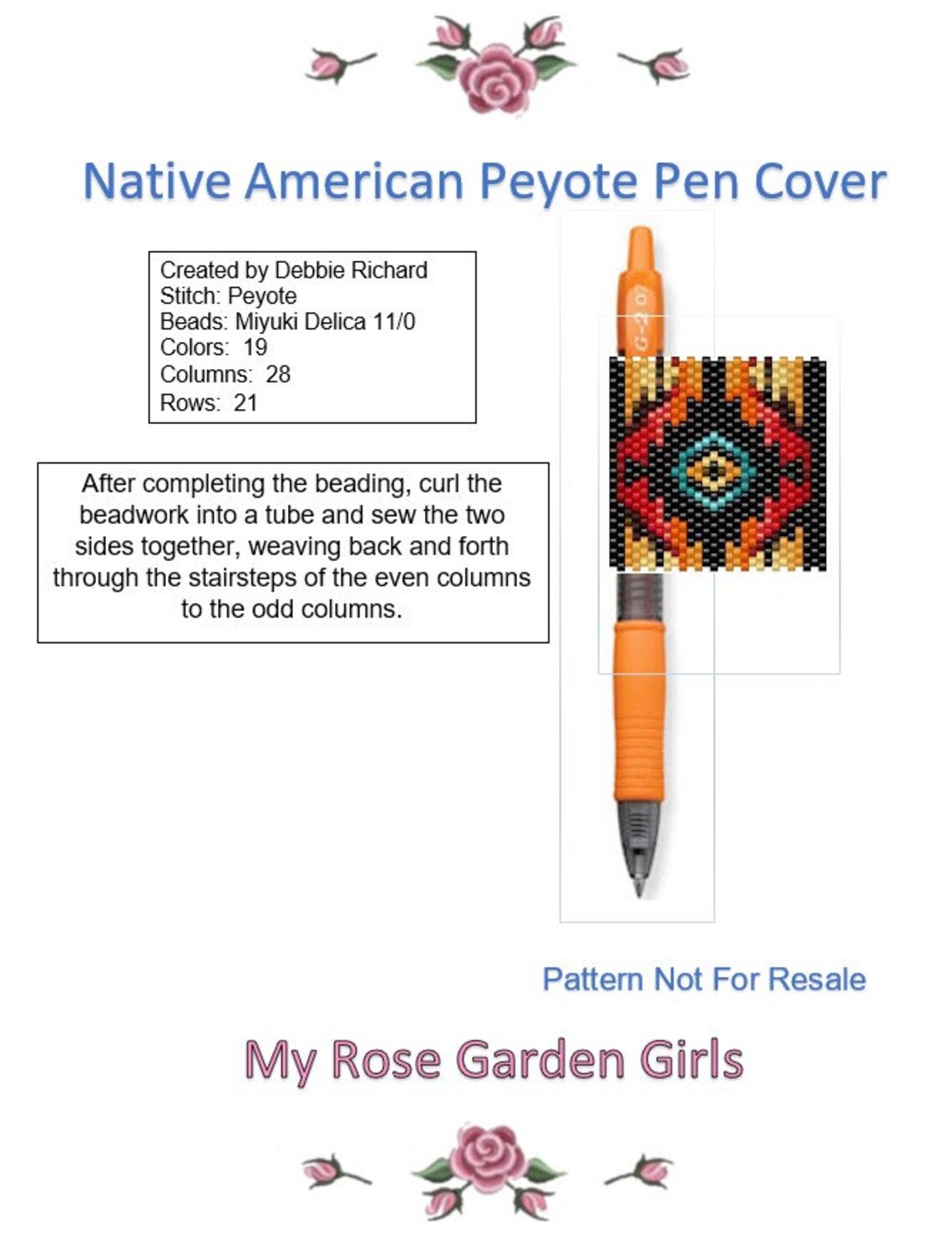 Native American Pen Cover Pattern - Etsy