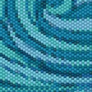 Blue Wave Peyote Bracelet Pattern - Even Count - Etsy