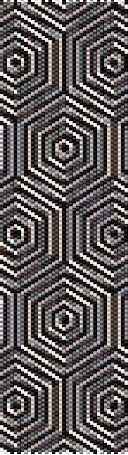 Geo 13 Peyote Bracelet Pattern Odd Count - Etsy
