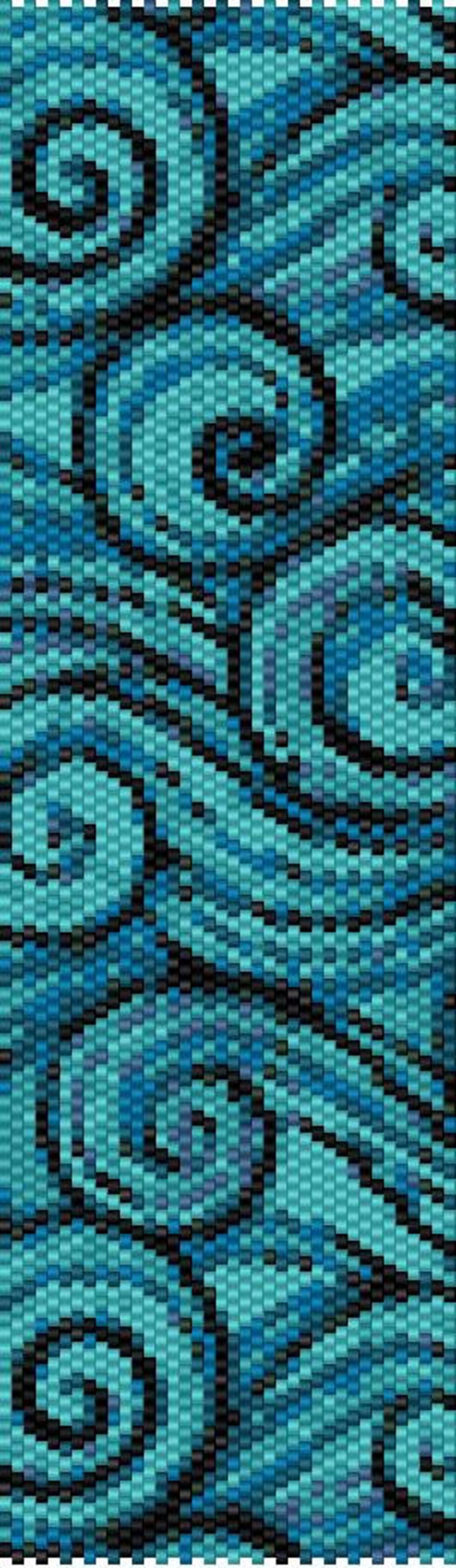 Waves Peyote Bracelet Pattern - Even Count - Etsy