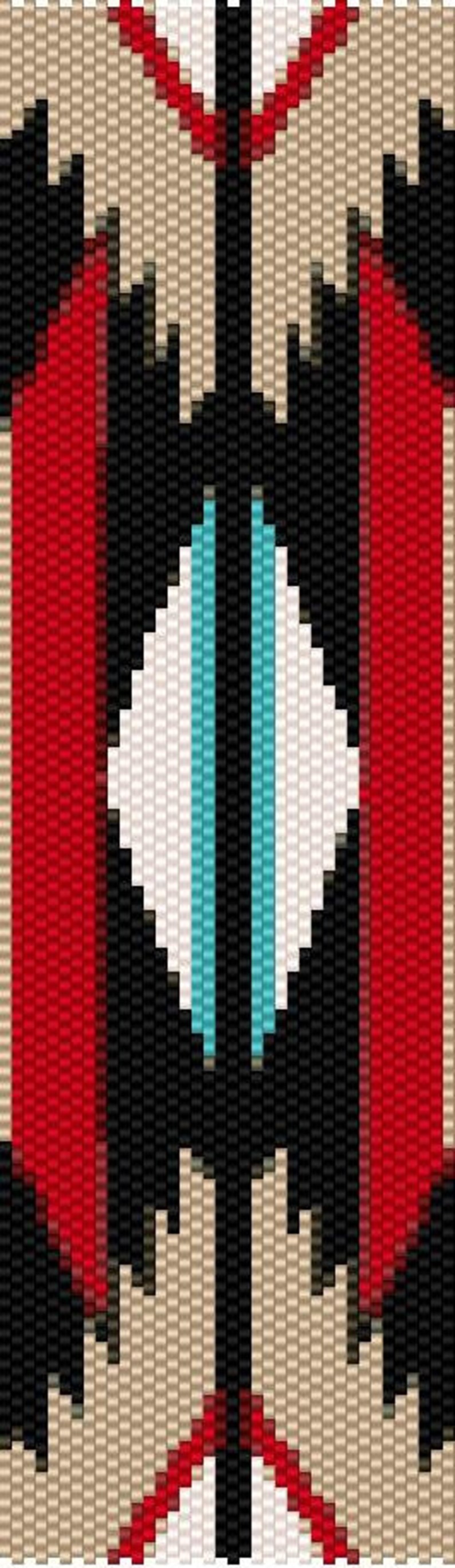 Native 4 Peyote Bracelet Pattern Even Count - Etsy