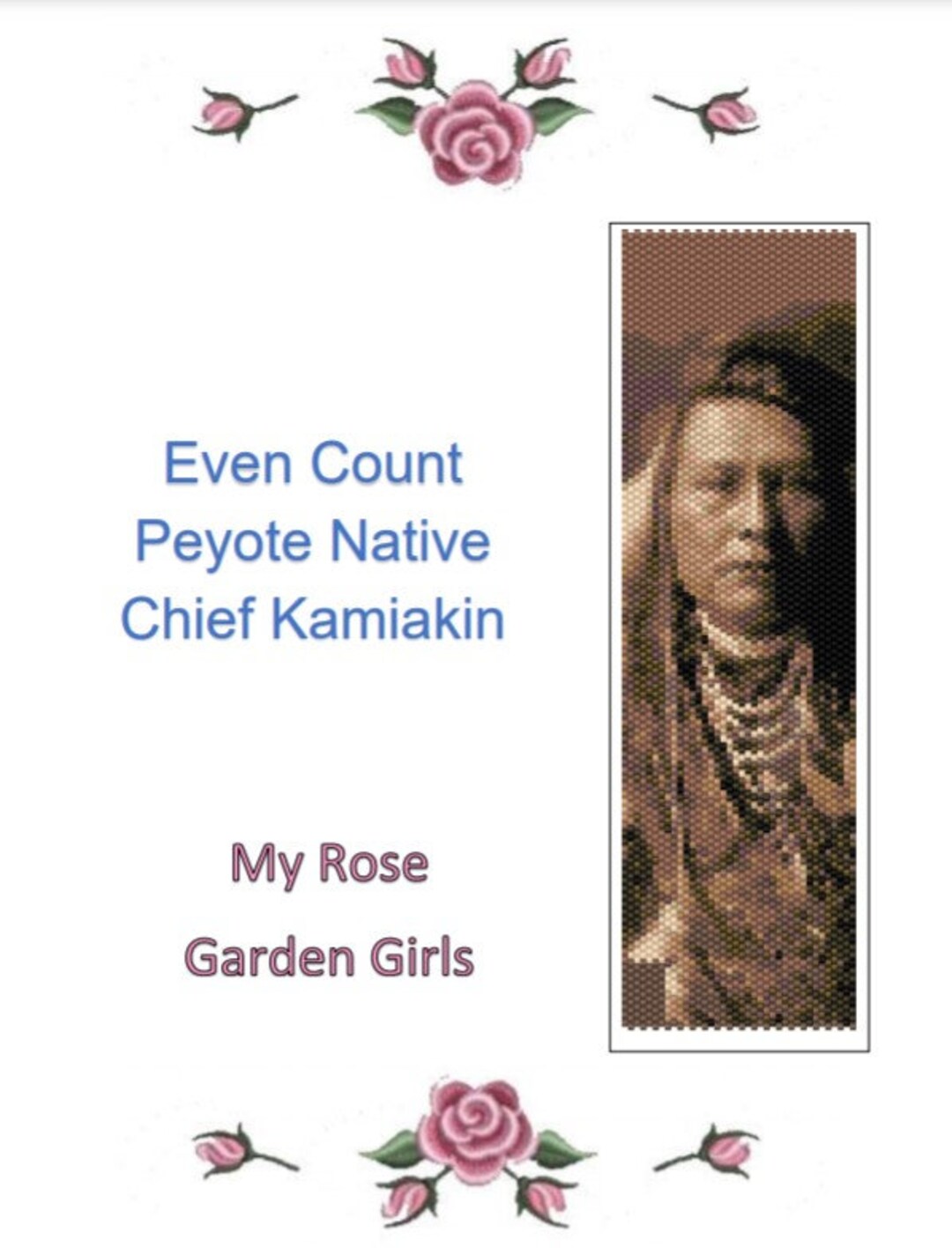 Native Chief Kamiakin Peyote Bracelet Pattern Even Count - Etsy