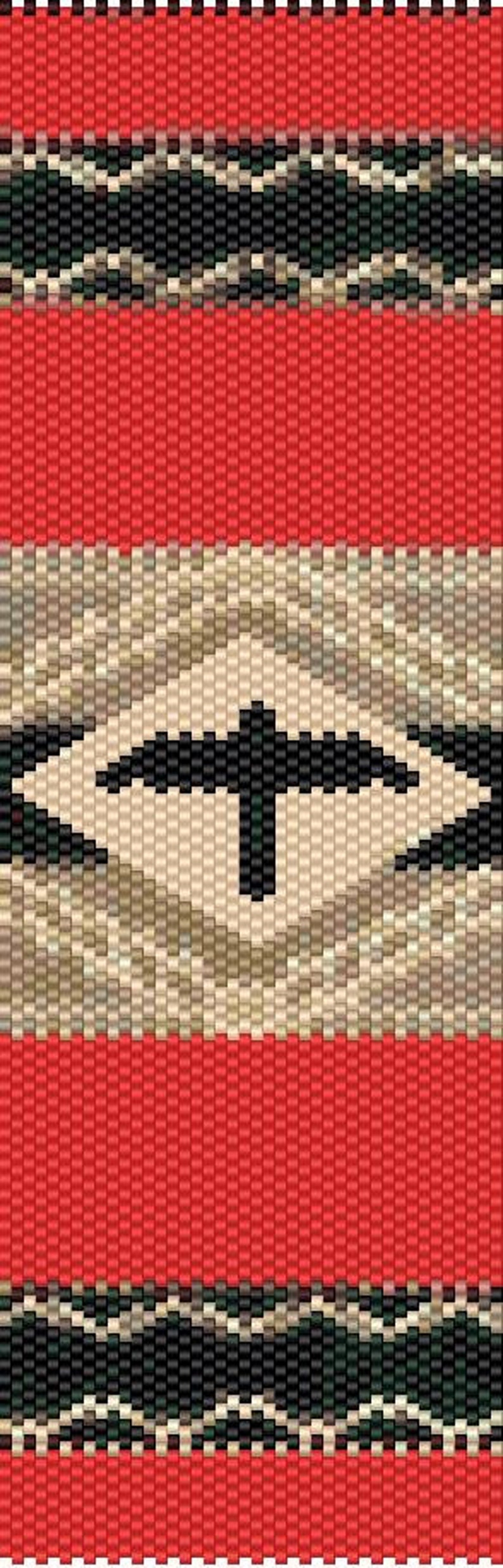 Native Rug Peyote Bracelet Pattern Even Count - Etsy