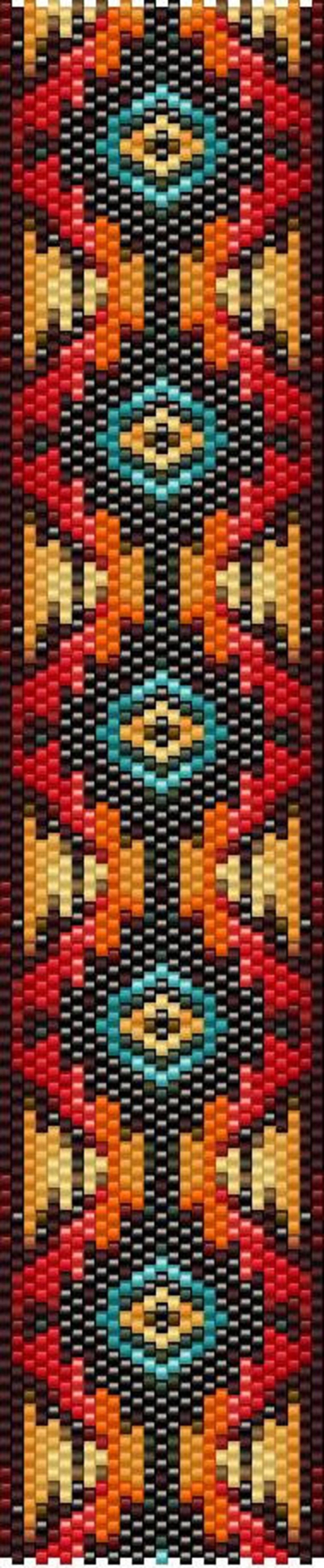 Native American Peyote Bracelet Pattern - Odd Count - Etsy