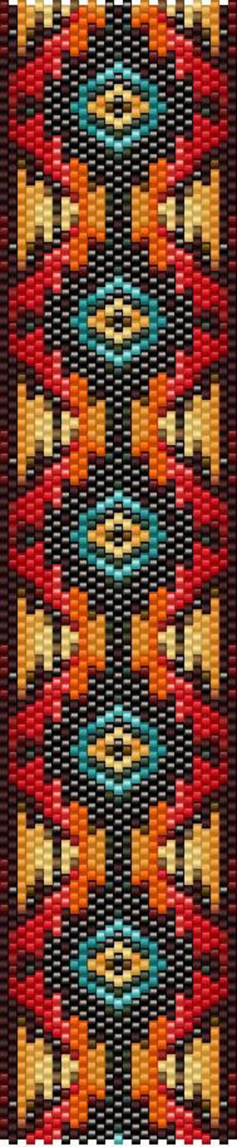 Native American Peyote Bracelet Pattern Odd Count - Etsy Australia