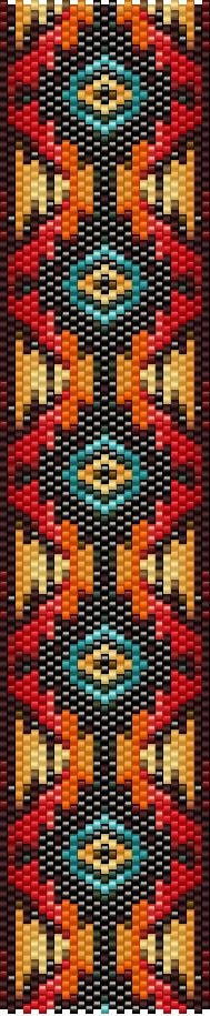 Native American Peyote Bracelet Pattern - Odd Count - Etsy