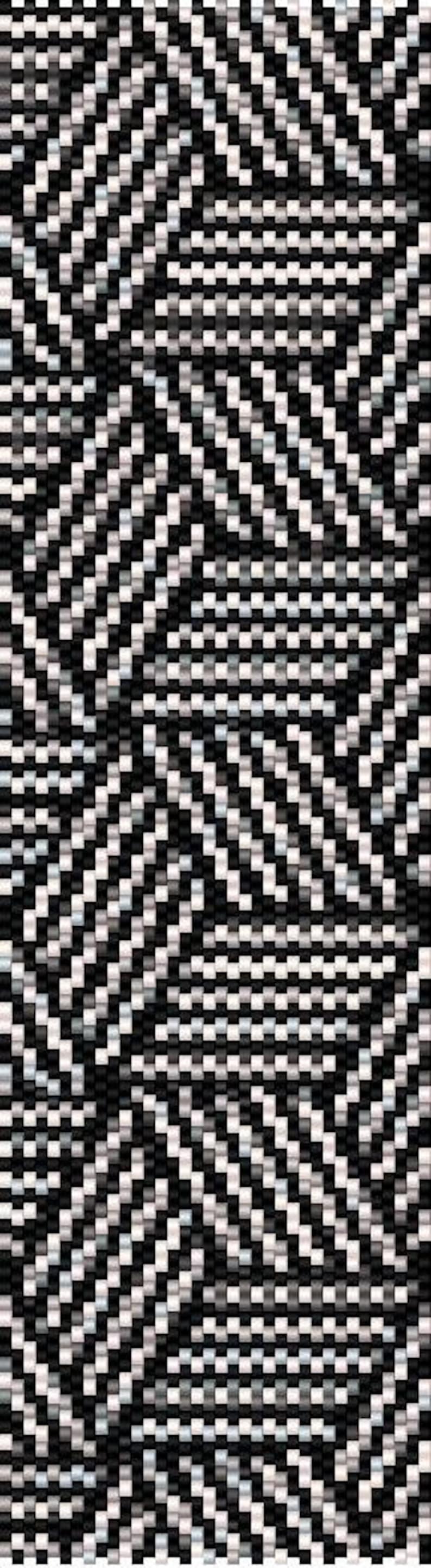 Geo Weave Peyote Bracelet Pattern Even Count | Etsy