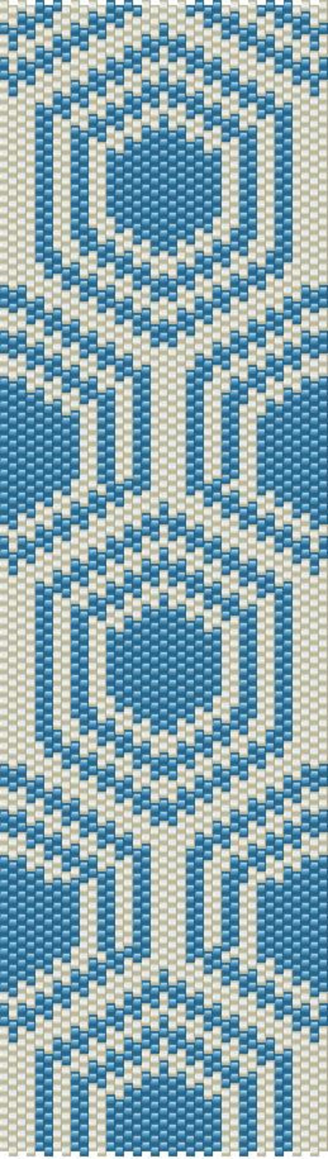 Geo 7 Peyote Bracelet Pattern Odd Count - Etsy