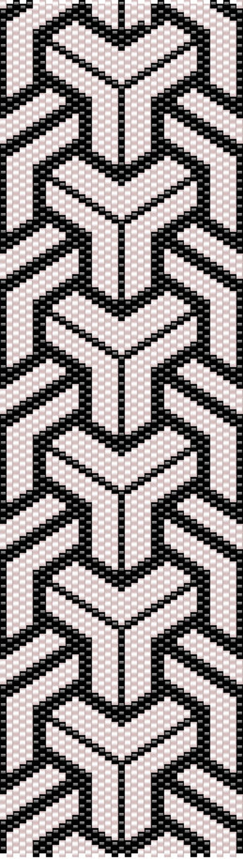 Geometric 2 Peyote Bracelet Pattern Odd Count - Etsy