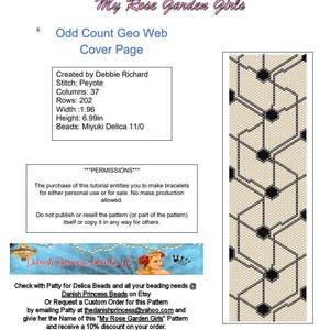 Geo Web Peyote Bracelet Pattern Odd Count - Etsy