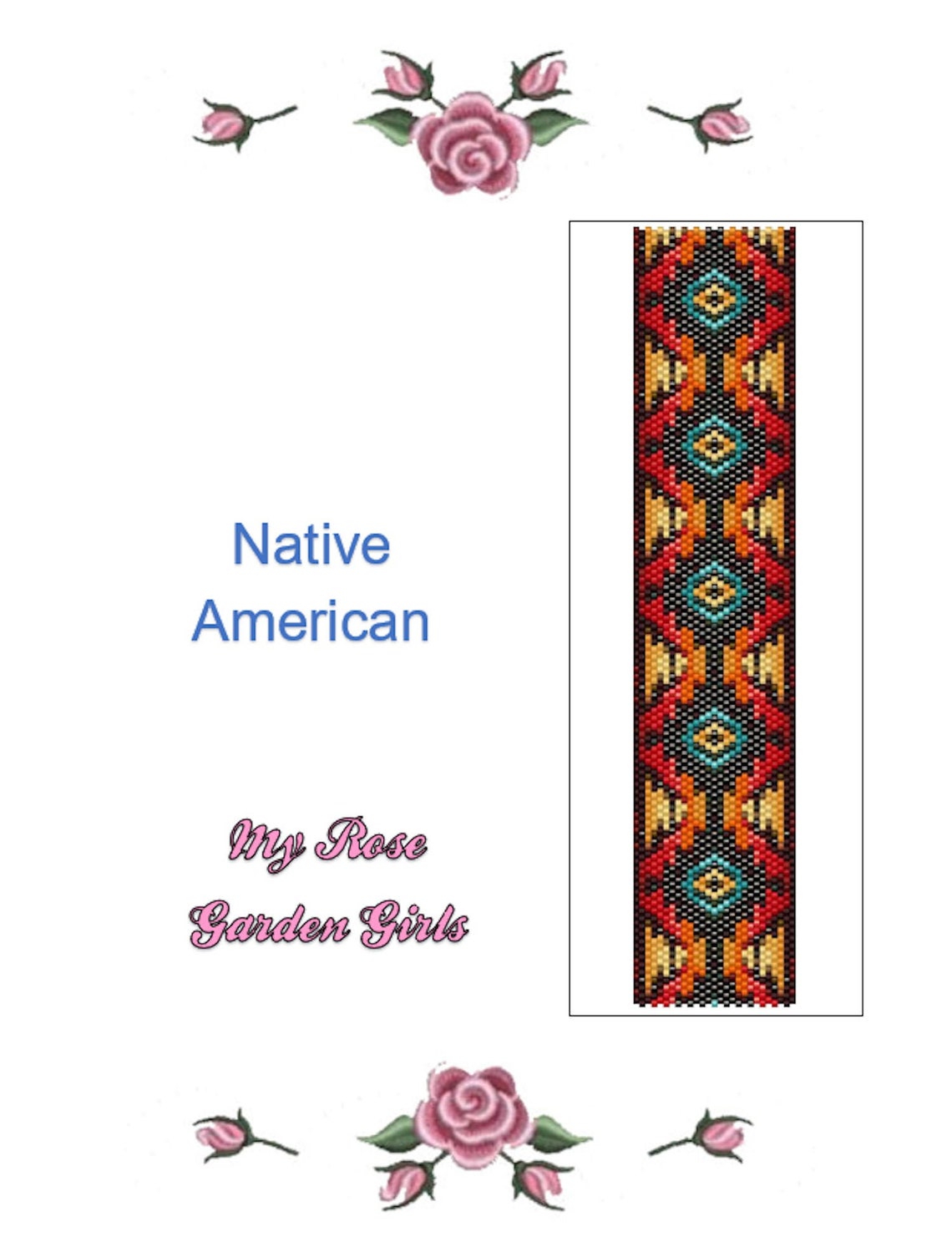 Native American Peyote Bracelet Pattern Odd Count - Etsy