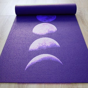 Moon Cycle Yoga Mat. Lunar Print. Celestial Print. Astronomical Print ...