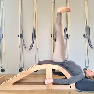 Iyengar Yoga Back Bending Bench. Wooden Yoga Bench. Viparita Dandasana ...