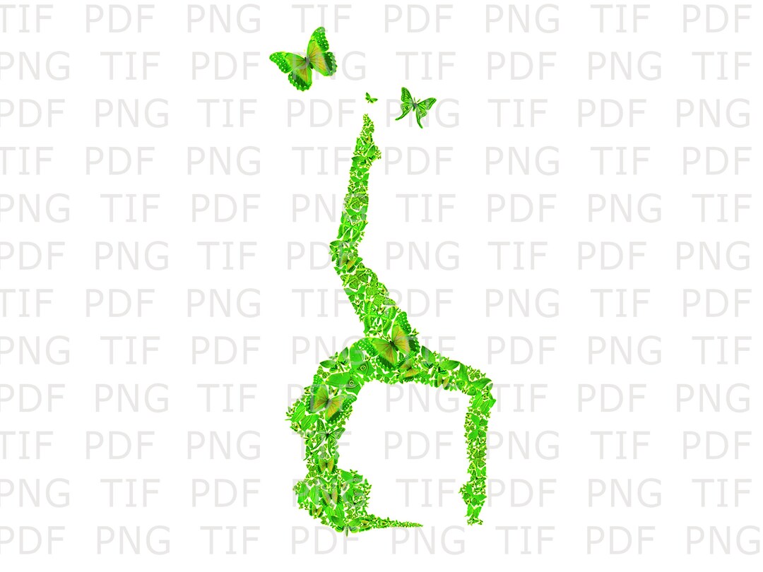 Digital Download of Yoga Drawing. Wheel Pose. Yoga Illustration. Yoga ...