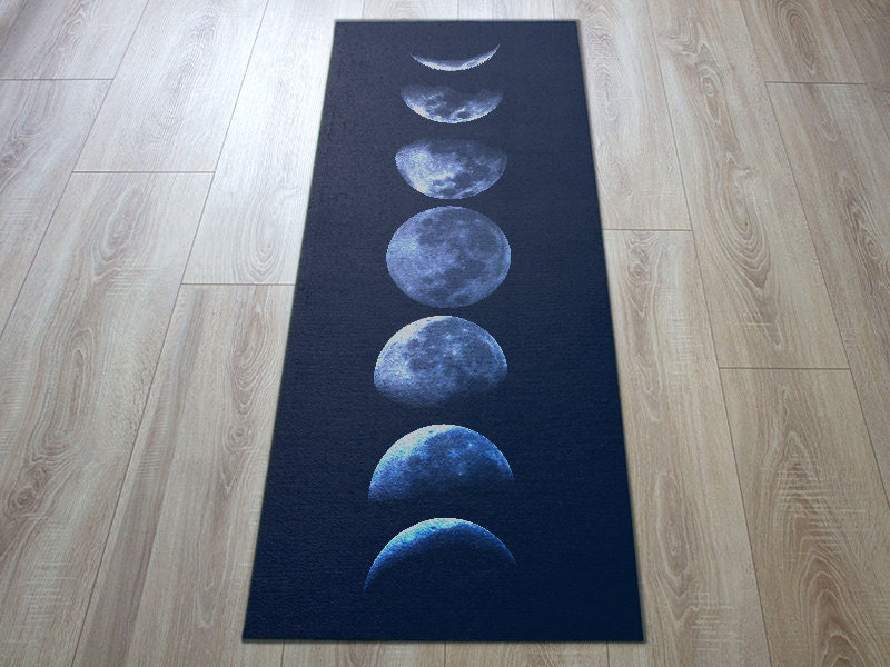 Moon Cycle Yoga Mat. Lunar Print. Celestial Print. - Etsy