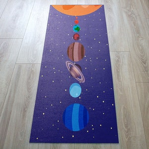 Yoga Mat With Planets and Stars. Celestial Print. Astronomical - Etsy