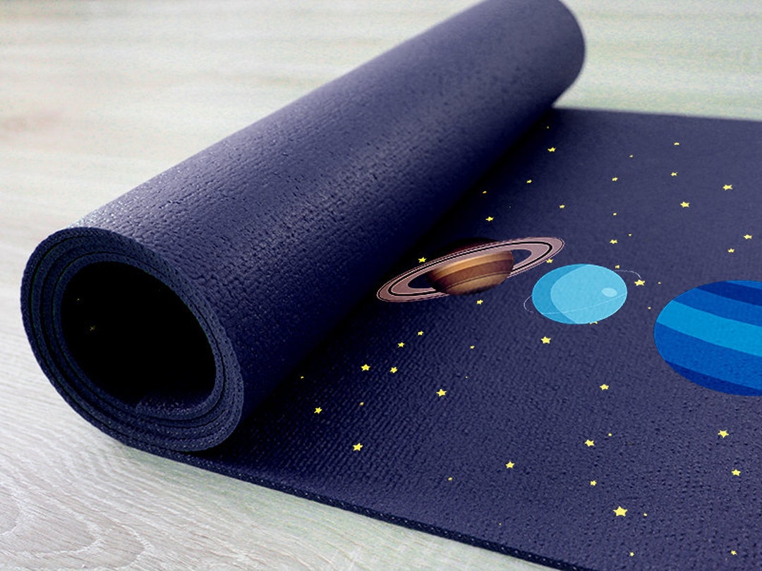 Yoga Mat With Planets and Stars. Celestial Print. Astronomical - Etsy