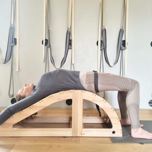 Iyengar Yoga Back Bending Bench. Wooden Yoga Bench. Viparita Dandasana ...
