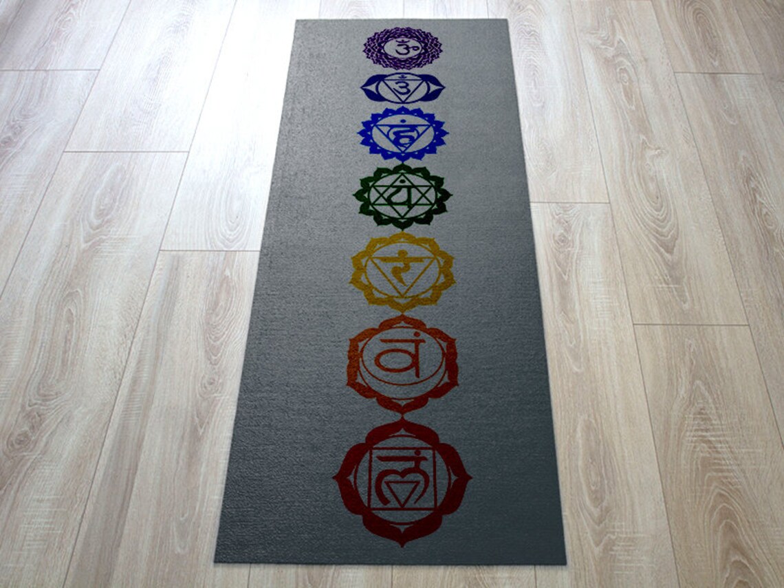 Сhakra Yoga Mat. Gift Idea for Yoga Practice. Sacred Geometry. - Etsy