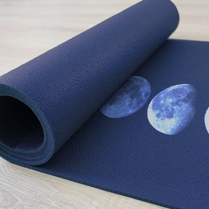 Moon Cycle Yoga Mat. Lunar Print. Celestial Print. Astronomical Print ...