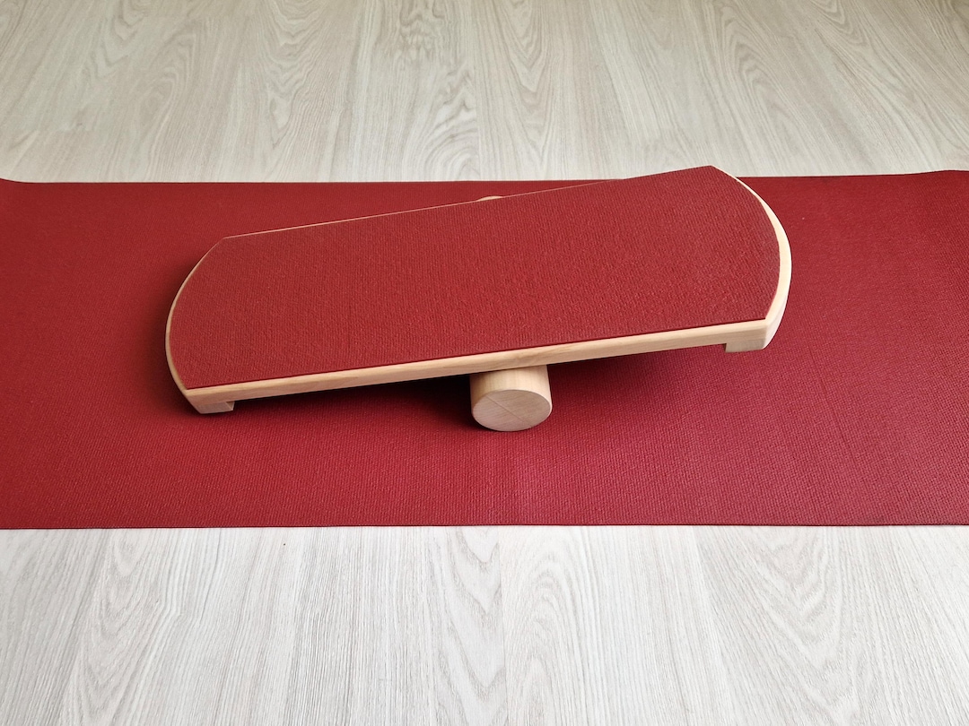 Wooden Balance Board With Non-slip Mat – Balance Trainer for Adults ...