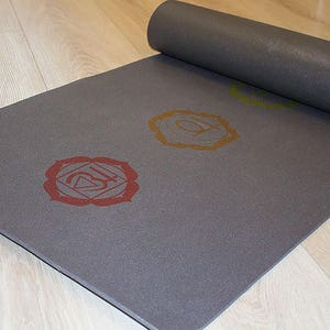 Сhakra Yoga Mat. Gift Idea for Yoga Practice. Sacred Geometry. Non-slip ...