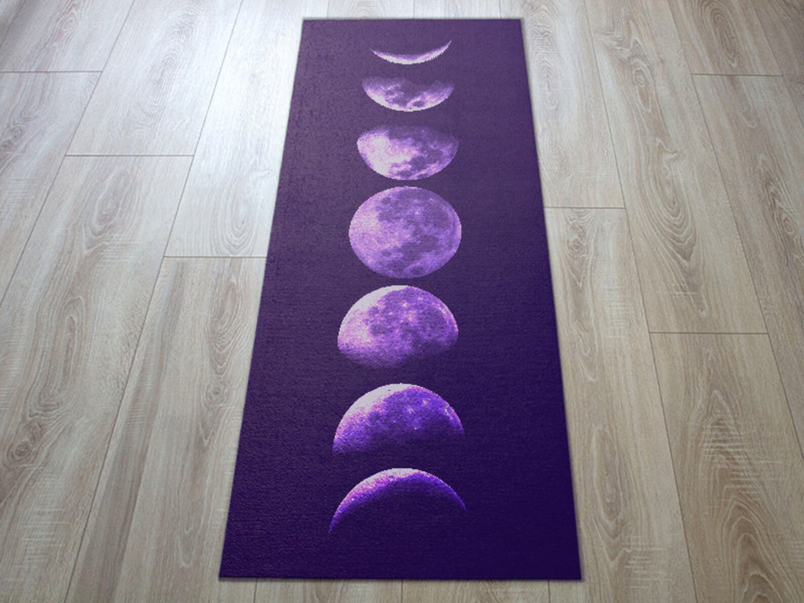 Moon Cycle Yoga Mat. Lunar Print. Celestial Print. - Etsy