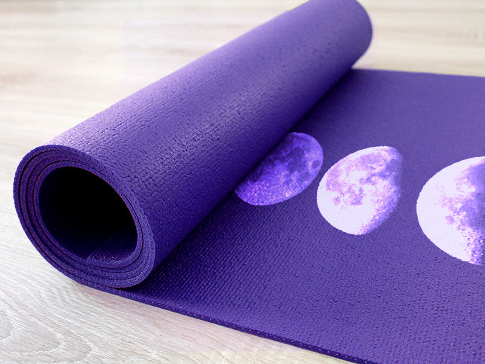 Moon Cycle Yoga Mat. Lunar Print. Celestial Print. - Etsy