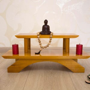 Puja Table. Meditation Shrine. Prayer Table. Meditation Altar. Tea ...