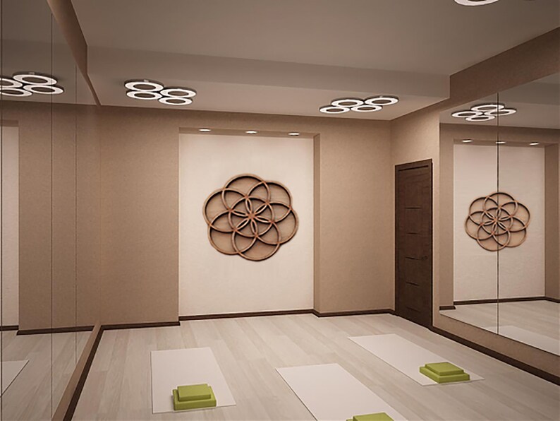 Flower of Life Wooden Sign. Sacred Geometry. Spiritual Wall - Etsy