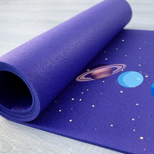 Yoga Mat With Planets and Stars. Celestial Print. Astronomical - Etsy